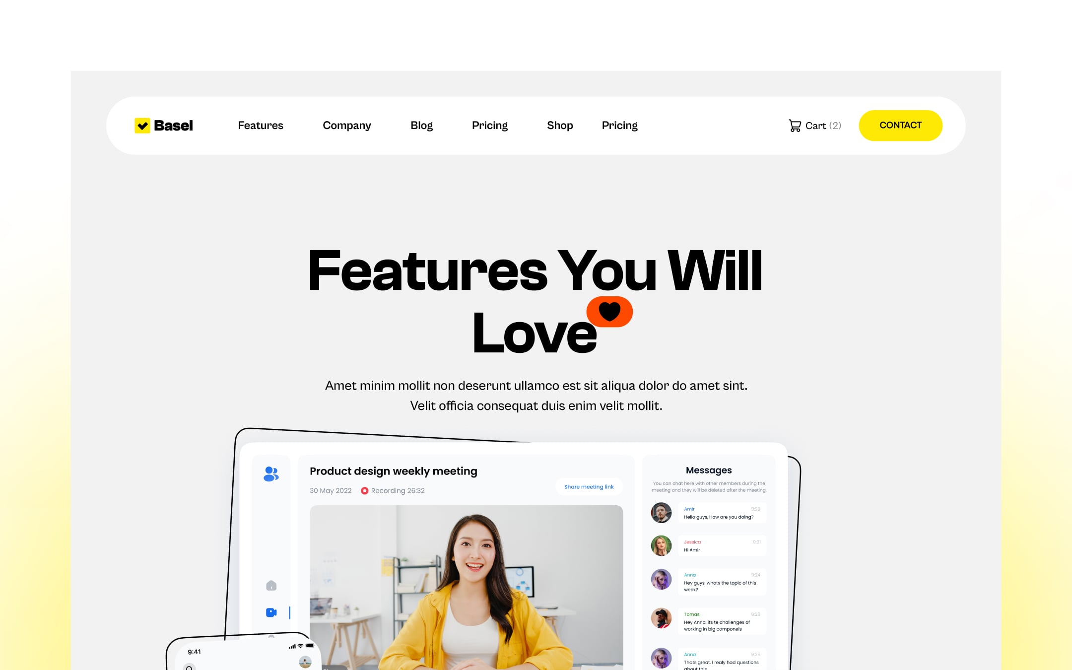 Basel - SaaS Webflow Template | Wedoflow